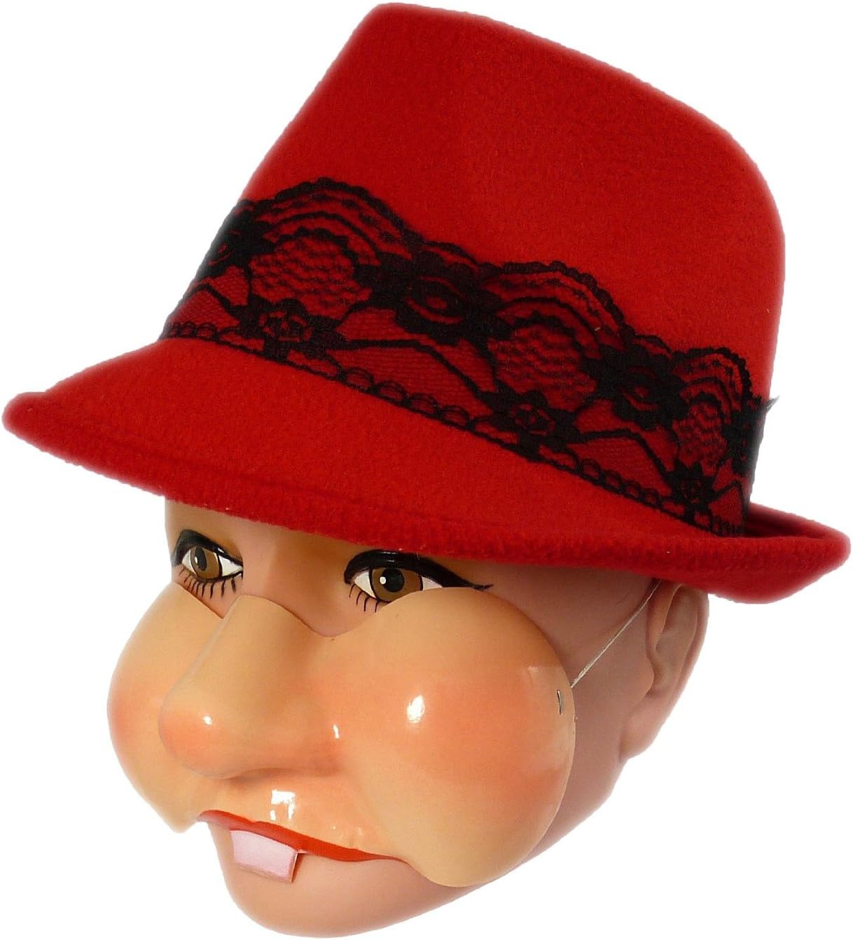 Orlob Maske Mausezahn mit Pausbäckchen - Plastewangen mit Gummizug ...