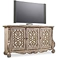 Amazon.com: Chatelet Entertainment Console Table in Caramel Froth Wood ...