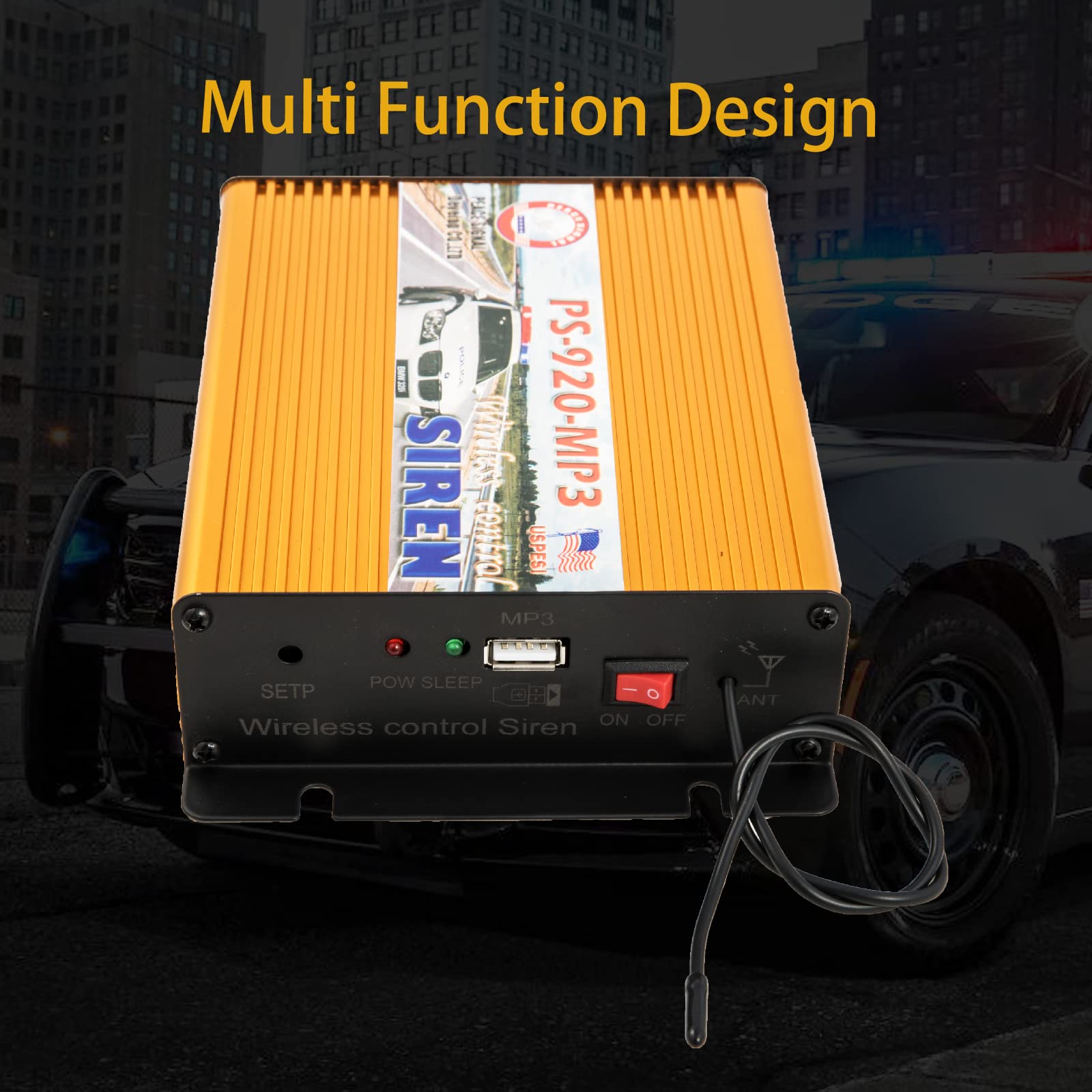 Mua CXRCY 200W Loud Car Truck PA System 12V, 18 Tones 120-180dB Warning ...