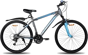 HUNTAWAY Mountain Bike, 26 Inches, Aluminum Frame, Shimano 21 Speed ...
