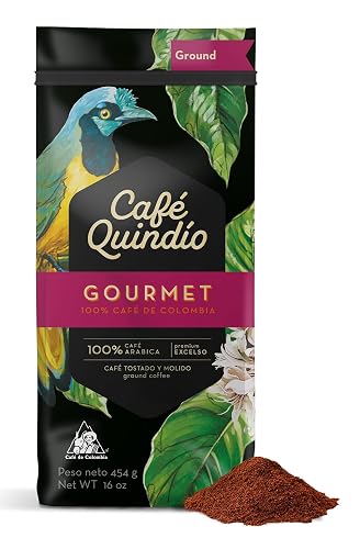Cafe Quindio Gourmet - Medium Roast 100% Colombian Excelso Ground ...