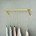 Amazon.com: Wall Mounted Iron Chain Clothing Hanging Racks, Metal ...