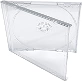 Amazon.com: KEYIN Premium Clear CD Jewel Cases - Standard Size, 50-Pack : Electronics