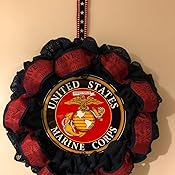 Amazon.com : USMC Logo Aluminum Sign Round 12" : Yard Signs : Garden ...