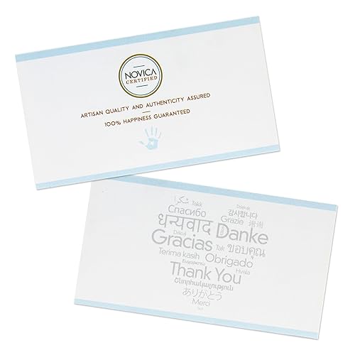 Novica Logo NOVICA Artisan Handmade Sterling Silver Wrap Bracelet