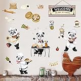 Amazon.com: decalmile Chef Kitchen Wall Decals Wine Cake Cooking Wall ...