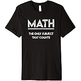 Amazon.com: Womens Math The Only Subject That Counts Funny Gifts V-Neck ...