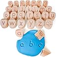 Amazon.com: Alphabet Playdough Stamps for Kids - Lowercase Letter Stamp ...
