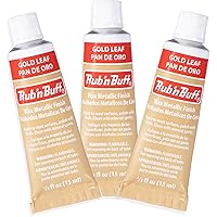 Amazon.com: AMACO Rub n Buff Wax Metallic Finish - 3 Rub n Buff Ebony ...