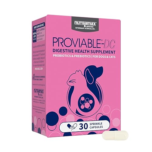 Nutramax Proviable Probiotics for Dogs and Cats, Daily Digestive Health ...