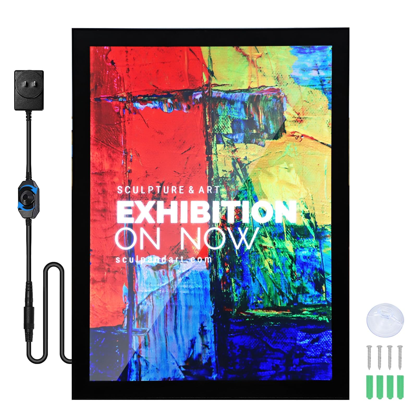Spolehli Led Poster Frame with Adjustable Brightness, Wall Mounted 16 ...