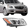 Amazon.com: PIAOYUE- For 2009 2010 2011 2012 Buick Regal HID Xenon Headlight Projector Headlamp ...