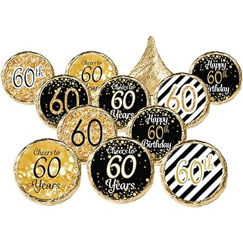 Amazon.com: DISTINCTIVS 60th Birthday Party Miniatures Candy Bar ...
