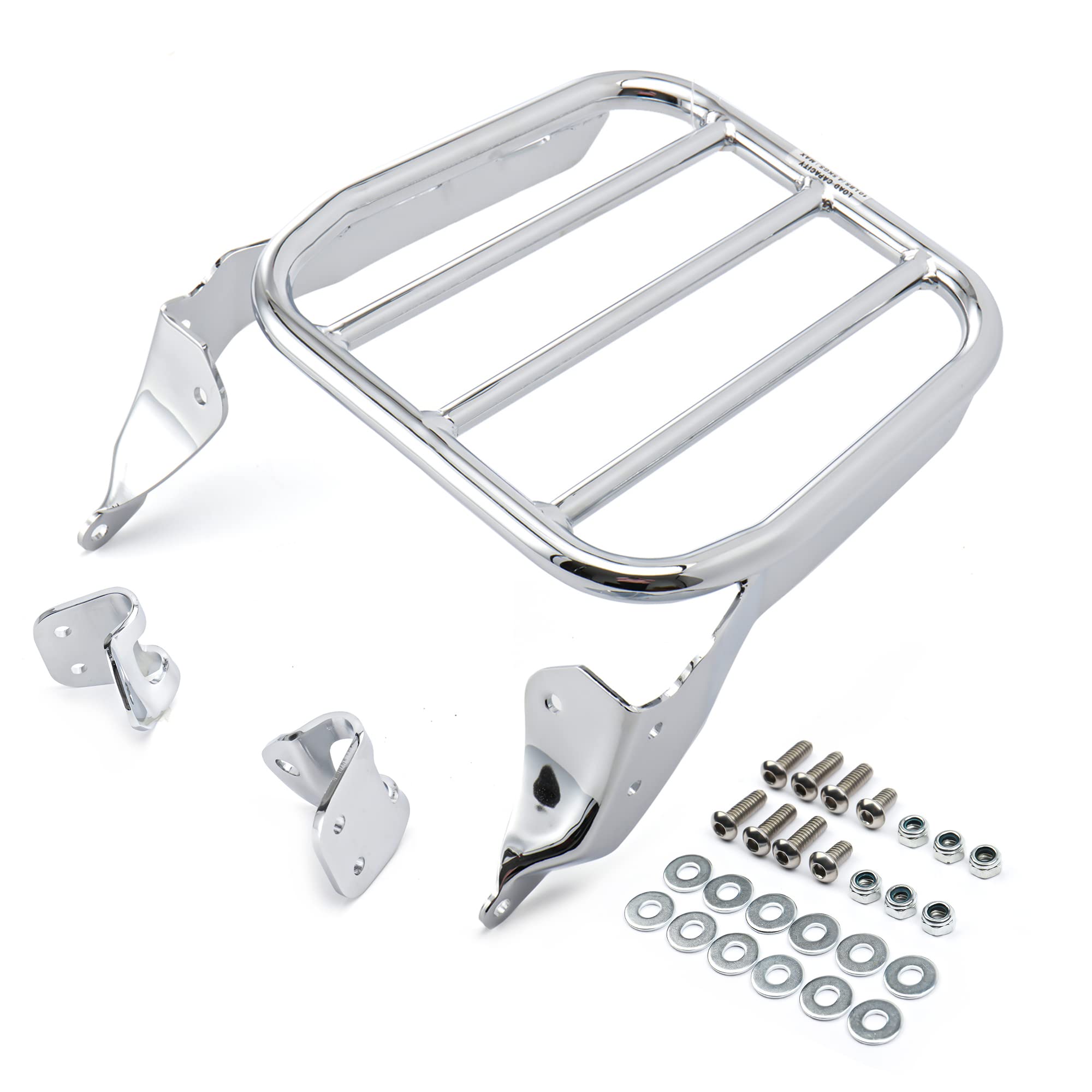 MoKitDora Softail Luggage Rack for Harley Sissy Bar Uprights Compatible ...
