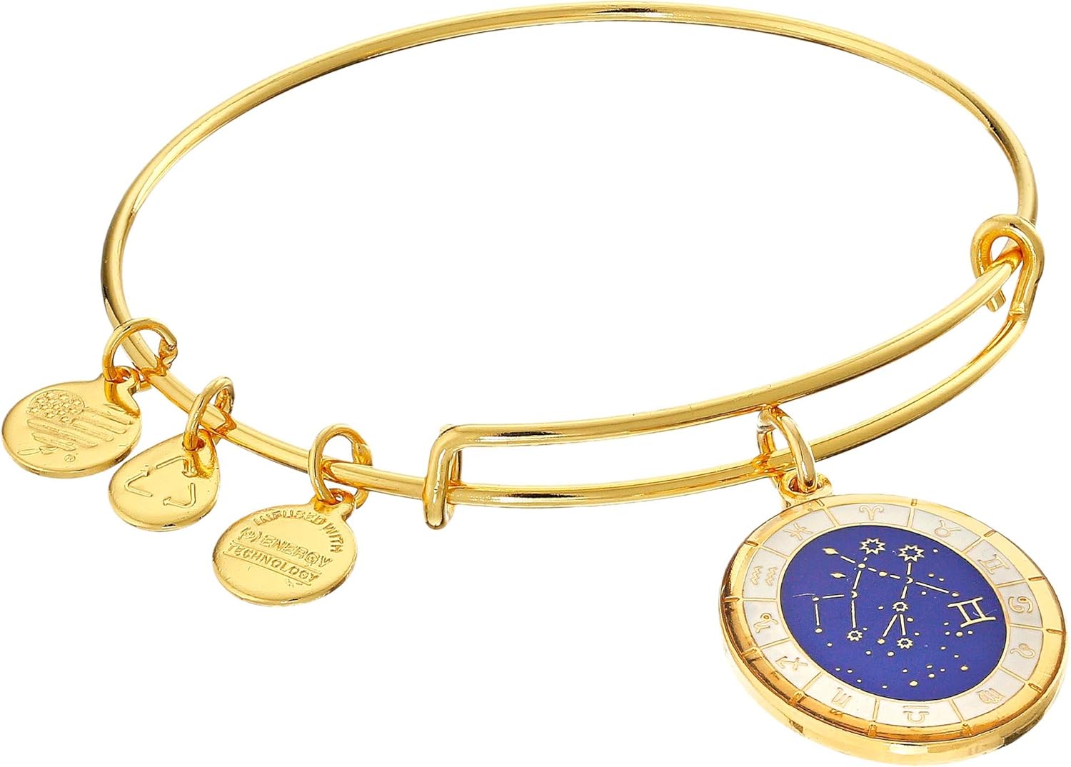 Amazon.com: Alex and Ani Gemini Constellation Expandable Gold-Tone Bangle Bracelet: Jewelry