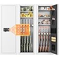 INTERGREAT 53" Wall Gun Safe Between Studs, Assembled Rifle Safe with 3 ...
