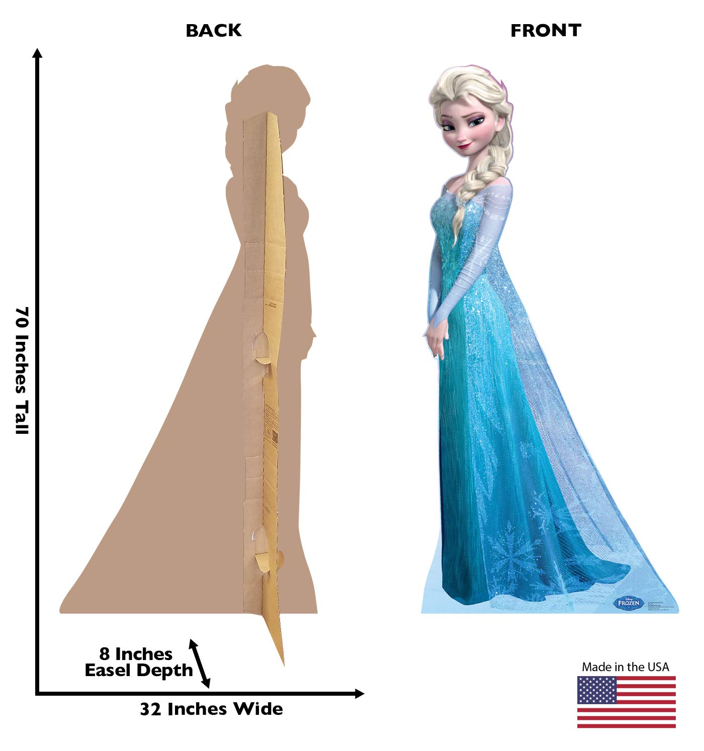 Mua Cardboard People Elsa Life Size Cardboard Cutout Standup - Disney's ...