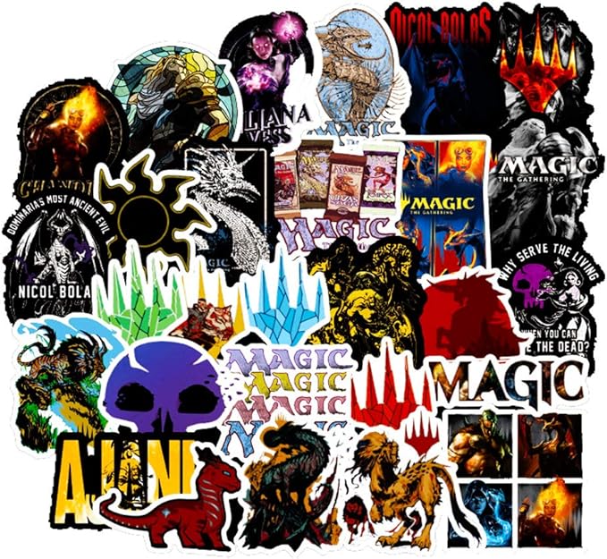 Amazon.com: Magic: The Gathering Card Game Stickers Teens Cool Popular ...