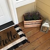 Amazon.com: Buffalo Check Rug Woven Farmhouse Kitchen Rug with Tassel ...