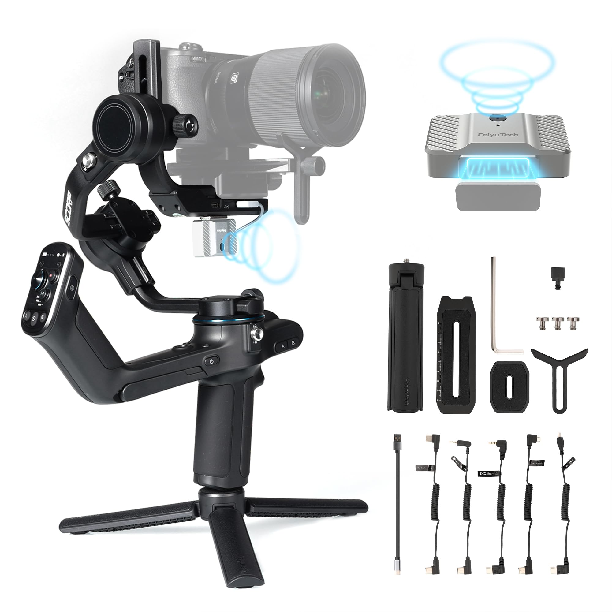 Mua SCORP-C Combo Camera Stabilizer with Magnetic AI Tracker, 3-Axis Gimbal Stabilizer for ...