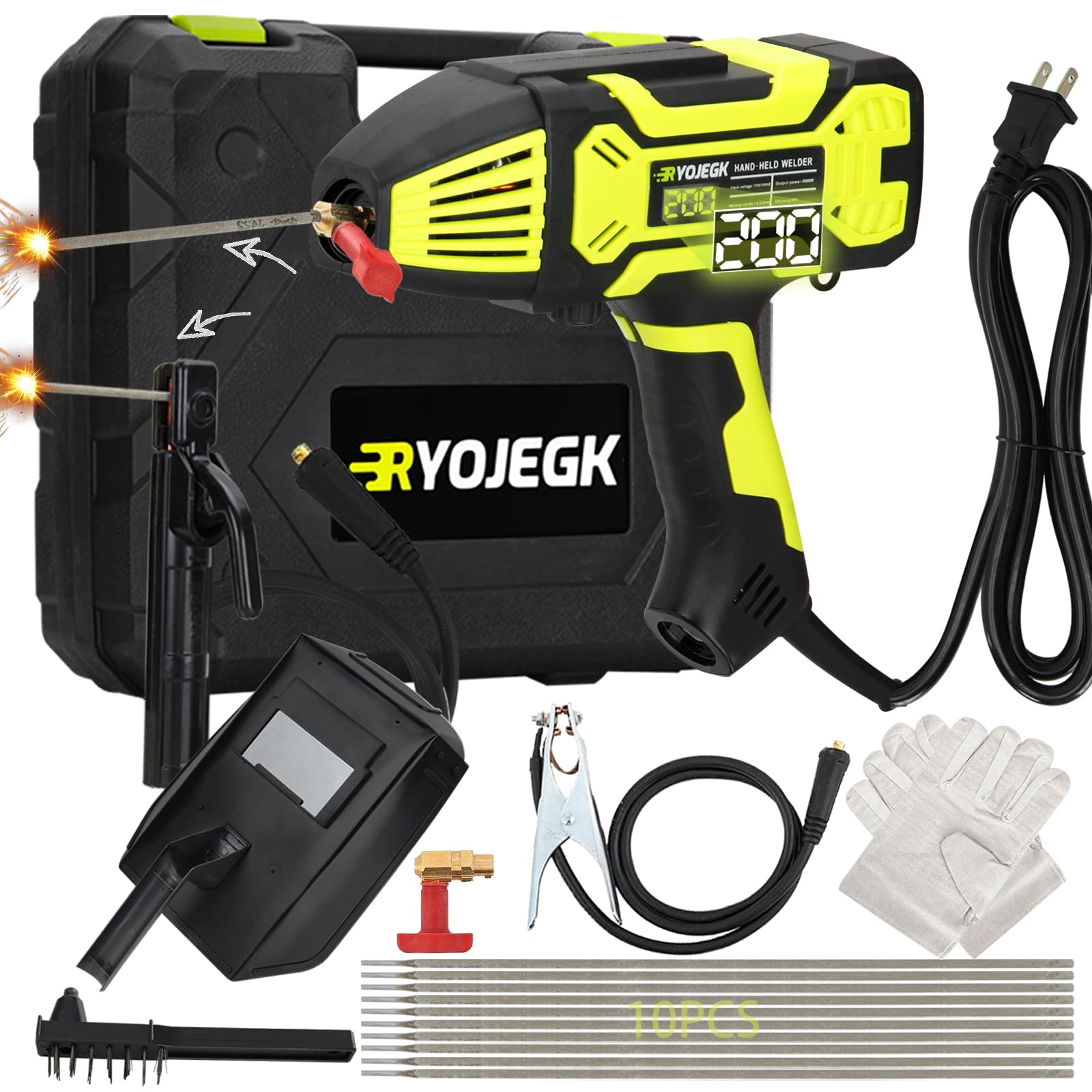RYOJEGK 20-200A Portable Welding Machine 110V, Handheld Variable ...