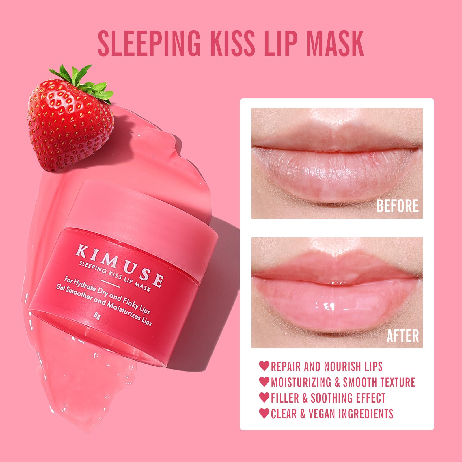 Mua KIMUSE Lip Sleeping Mask Set - Overnight Treatment Lip Care ...