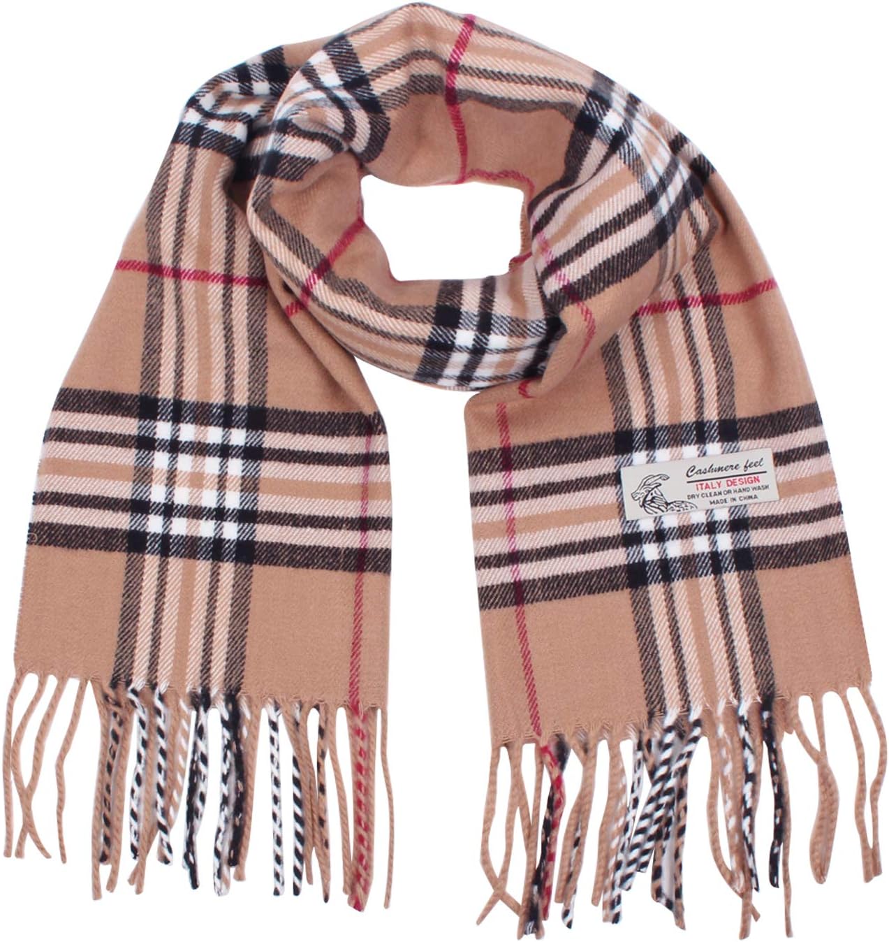 Cachecol de Inverno Xadrez Macio Clássico Macio e Luxuoso para Homens e ...