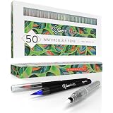 Amazon.com: Watercolor Brush Pens by GenCrafts - Set of 20 Premium ...