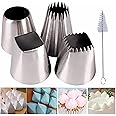 Amazon.com: MDLJG Extra large piping tips set, stainless steel round ...