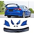 Amazon.com: CHIESMA Rear Spoiler for 2022 2023 2024 2025 Honda Civic 11th 4dr Sedan ABS Blue and ...