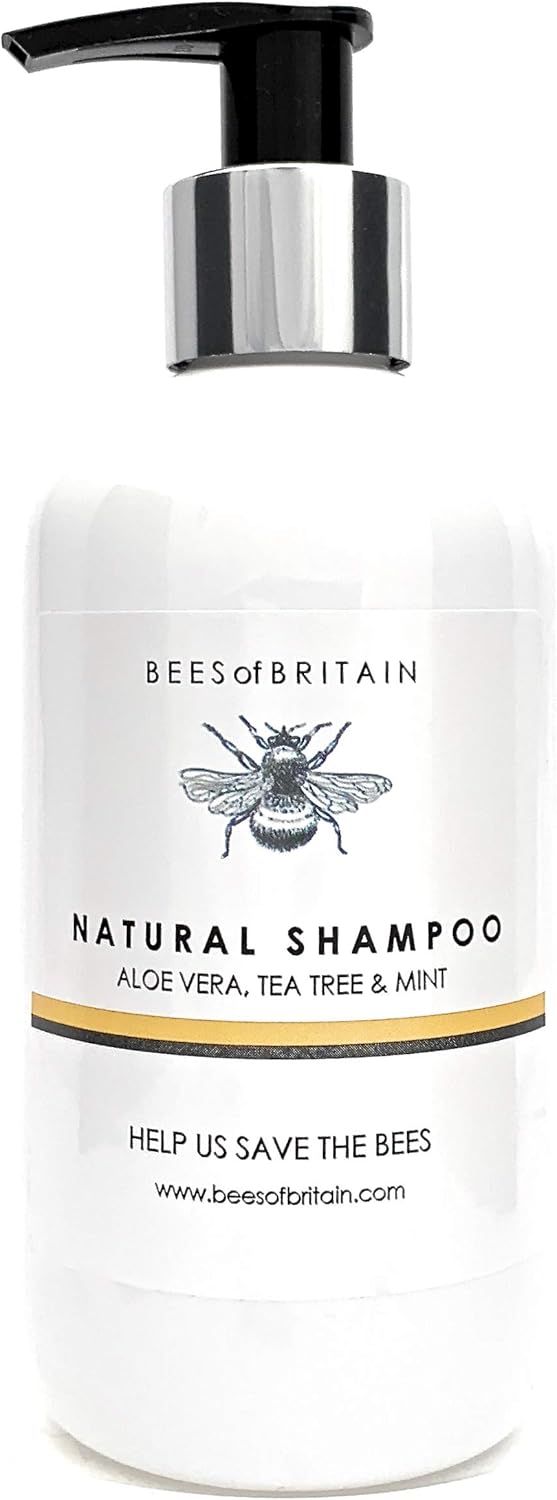 NATURAL SHAMPOO – ALOE VERA, TEA TREE & MINT – 250ml – by BEES of ...