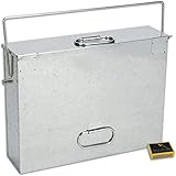 Valiant Fireside Tidy Ash Transporter - Black Gloss Steel Storage Box ...