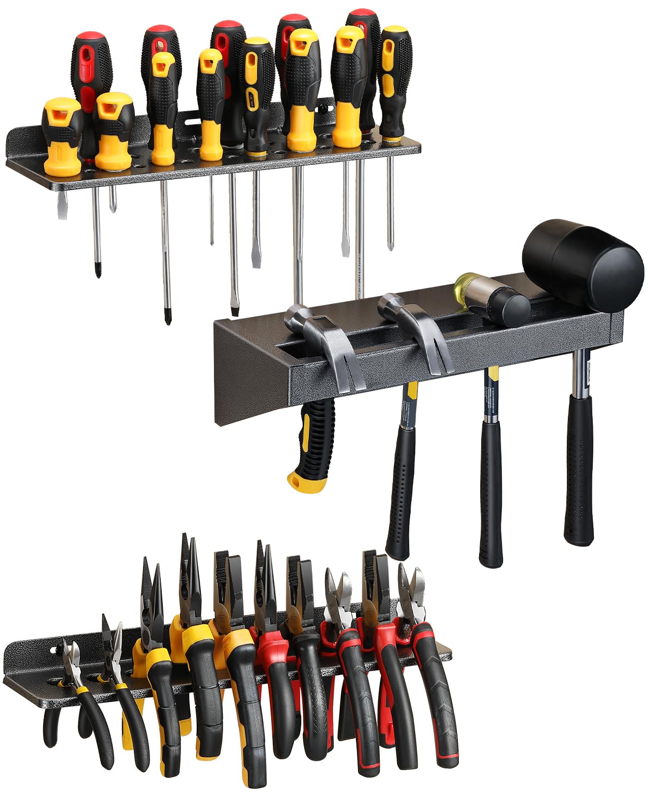 FHXZH Wall Mount Screwdriver Organizer, Pliers Holder, Hammer Rack ...