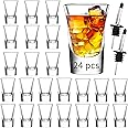 Amazon.com | Shot Glass Set of 24 -1 oz/30 ml Clear Shot Glass with ...
