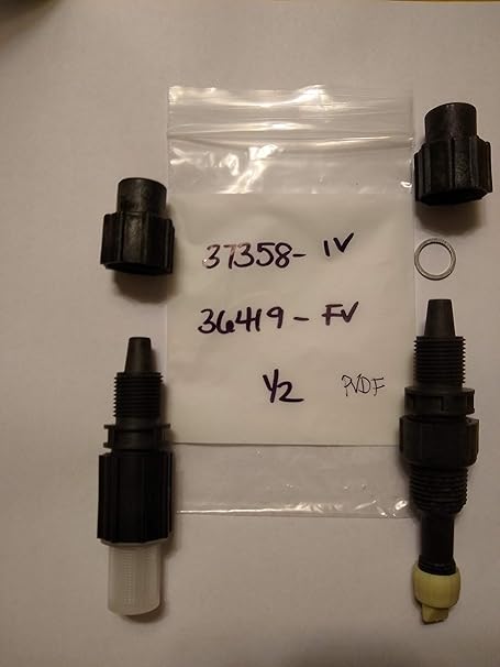 LMI Injection Valve 1/2 inch Part 37358 and LMI Foot Valve 1/2" Part ...