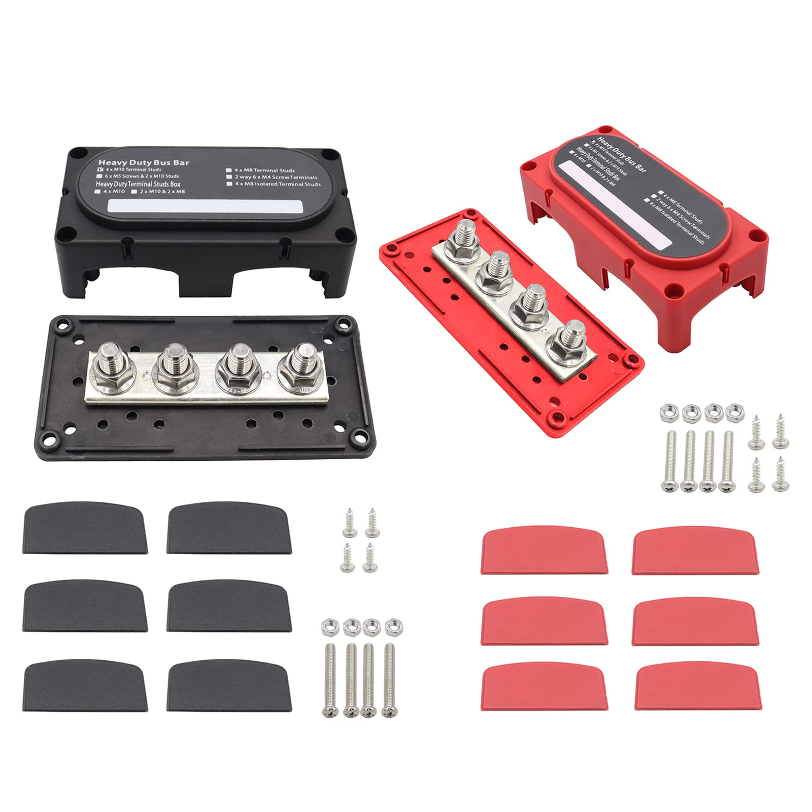 Mua Heavy-Duty Module Design Bus Bar Box, 300A Power Distribution Block with 4X M8/M10 Studs ...