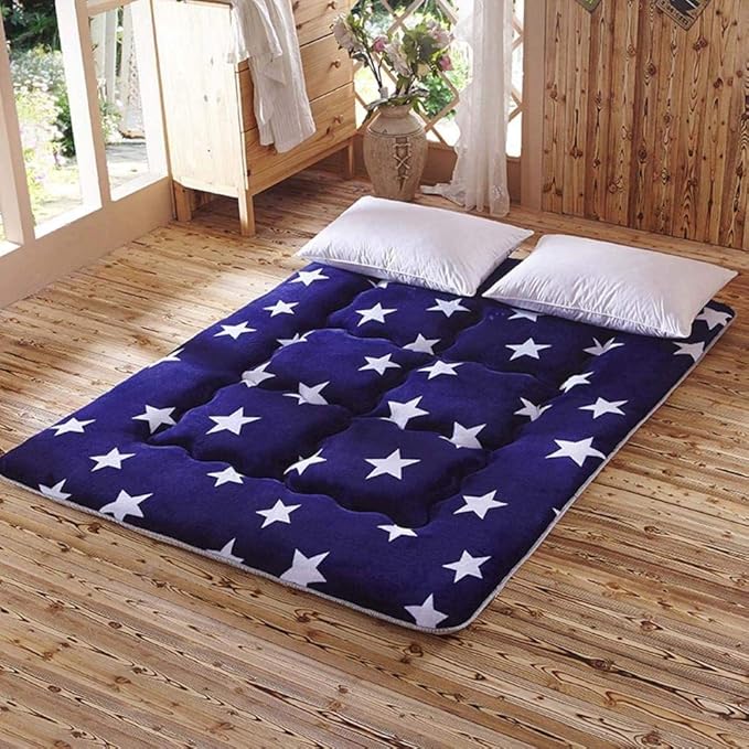 Colchón de tatami japonés plegable futón de franela engrosada Tatami ...