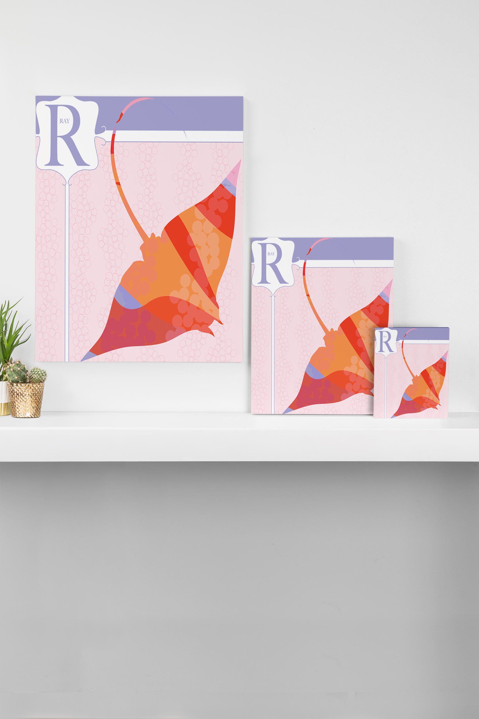 Deny Designs Jennifer Hill, Miss Ray, Art Canvas, Small, 8" X 10" on ...