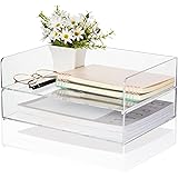 Amazon.com: Acrylic Desk Organizers and Accessories, 2 Tier Acrylic ...