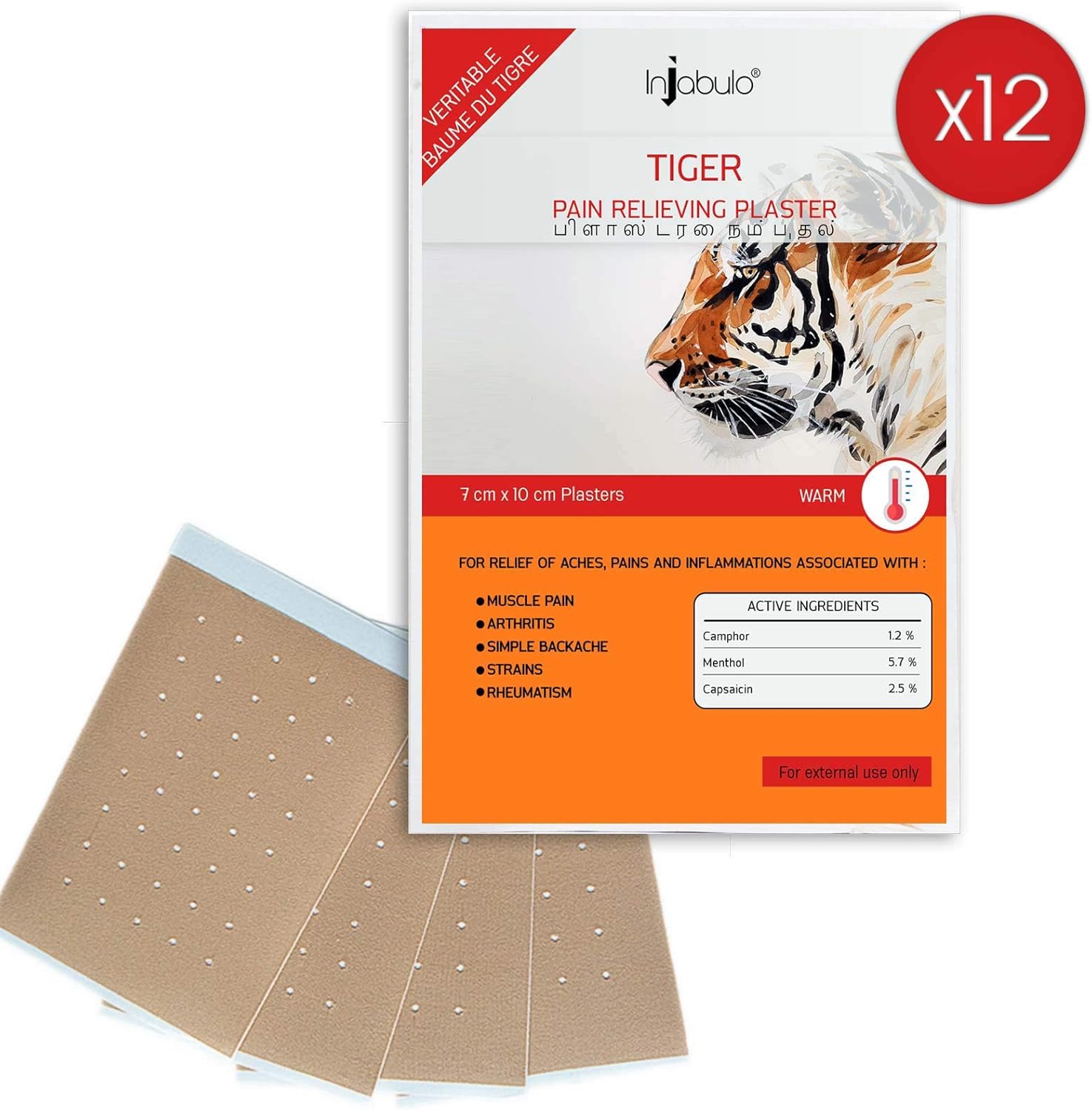 Patch Baume Du Tigre Chauffant, Action Anti Douleur et Anti ...