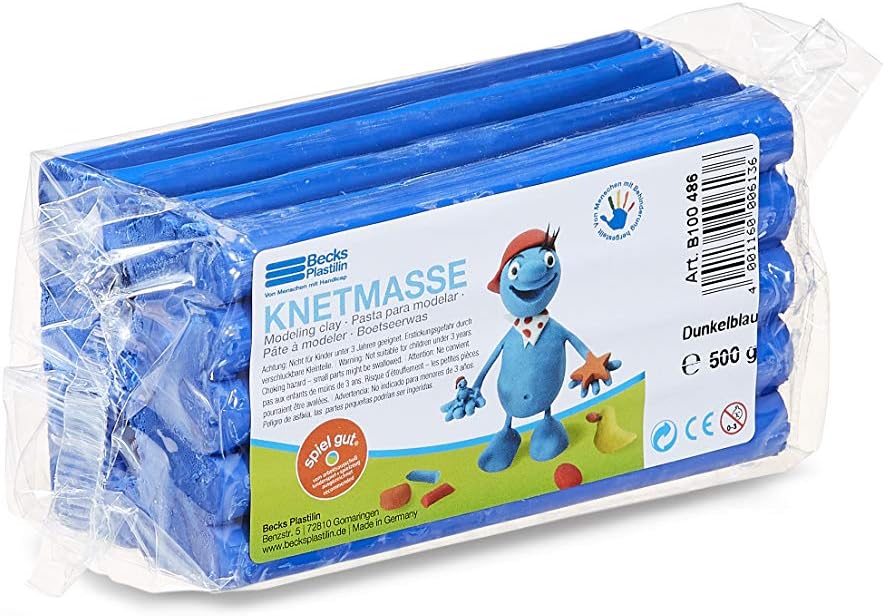 Becks Plastilin B100486 Modelling Clay 500 g Package Dark Blue – BigaMart