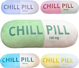 MRJ Products Chill Pill Pillow - Green Preppy Cute Trendy Room Decor ...