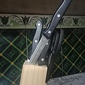 Buy Renberg Stainless Steel Knife Set, 6-Pieces, Black Online at Low ...