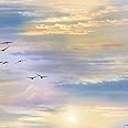 Amazon.com: Landscape Medley Birds in Sky Cotton Fabric by Elizabeths ...