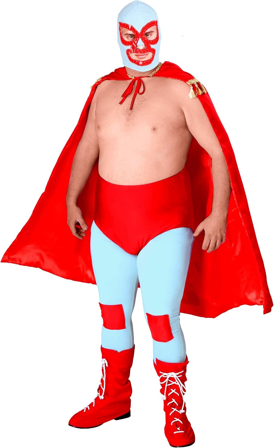 Amazon.com: Plus Size Nacho Libre Costume Adult Wrestler Costume with ...