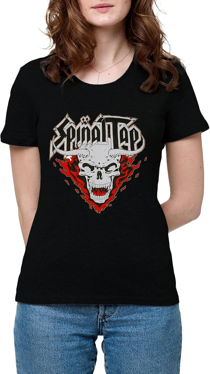 Spinal Tap Devil Women's Womens Women Black T-Shirt Tshirt T Shirt ...