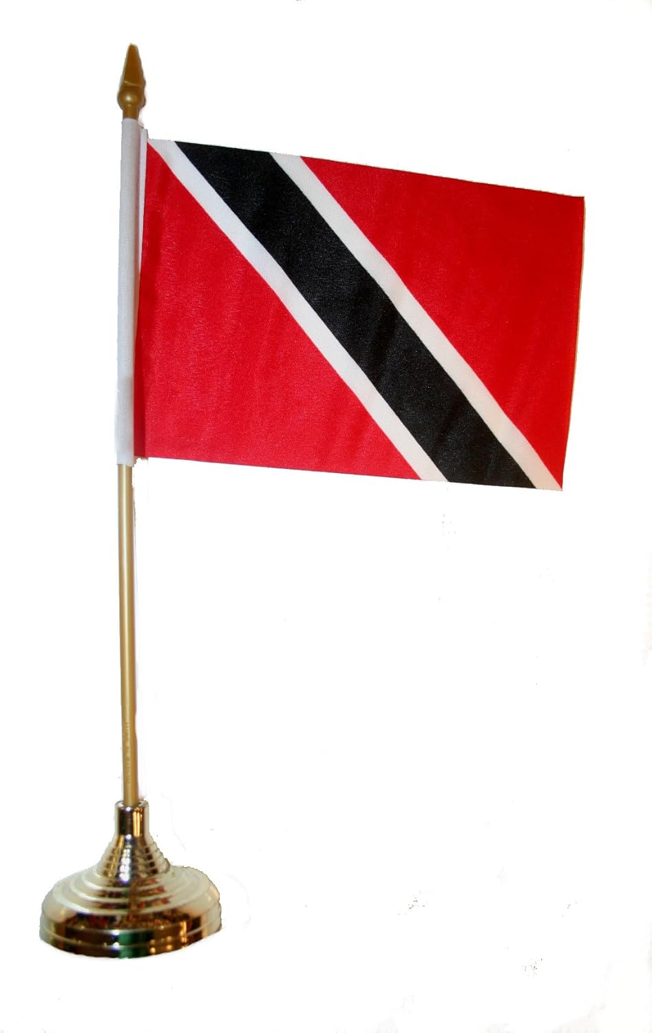 Amazon.com : Trinidad & Tobago Small 4 X 6 Inch Mini Country Stick Flag ...