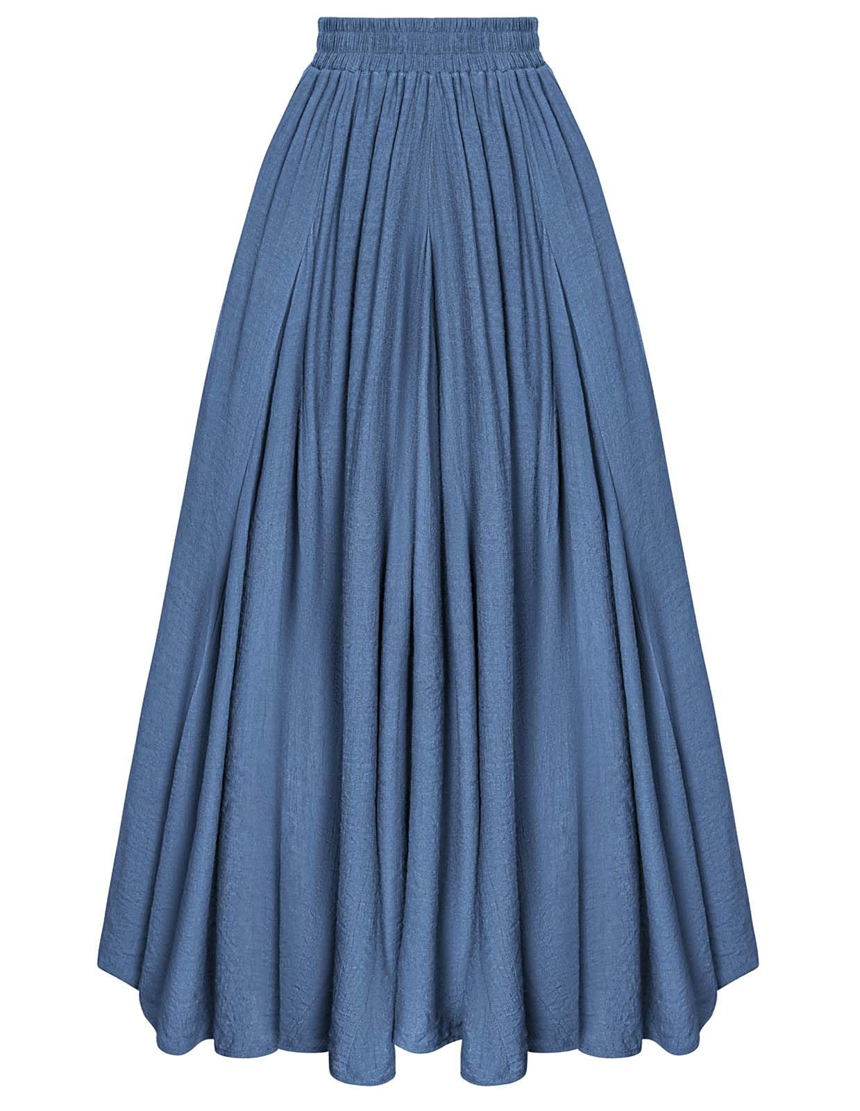 Scarlet Darkness Women Renaissance Long Maxi Skirt High Waist Flowy A ...