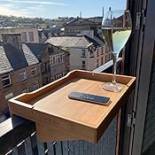 Bamboo Clip - On Bedside Shelf | Ergonomic Space Saver Side Table ...