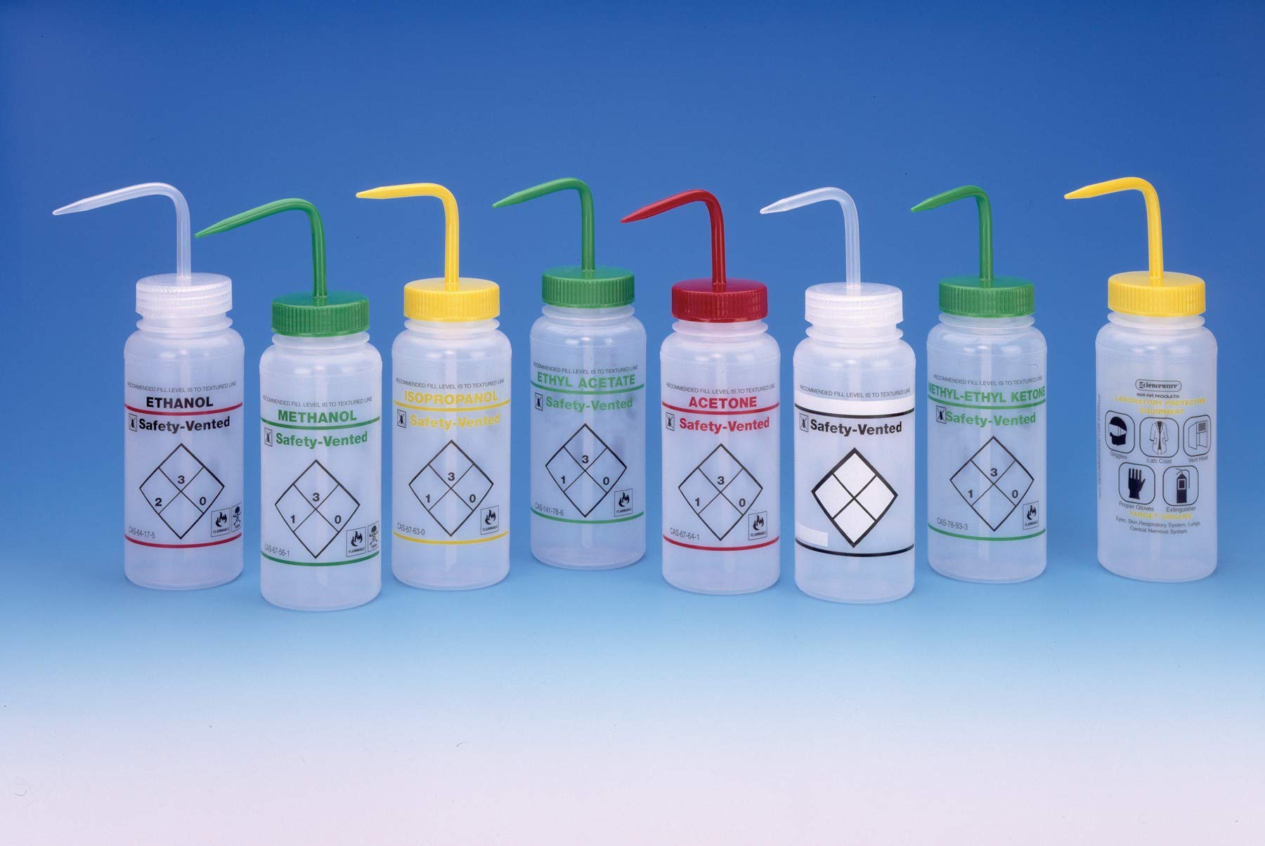 SP Bel-Art Safety-Vented/Labeled 2-Color Methanol Wide-Mouth Wash ...